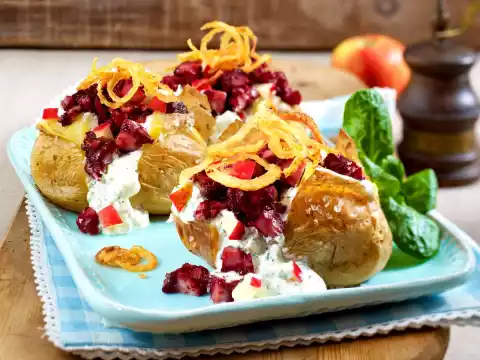 Baked Potato \"Heaven And Earth\" Recipe