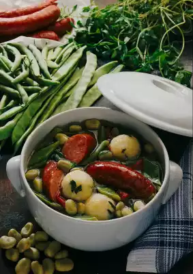 Mixed Bean Stew With Mettwurst Recipe