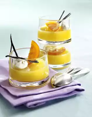 Orange Flummery With Vanilla Foam Recipe