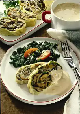 Pasta Roll With Mushroom Filling Recipe