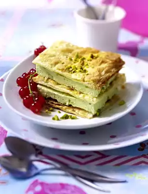 Pistachio Mille Feuille Recipe