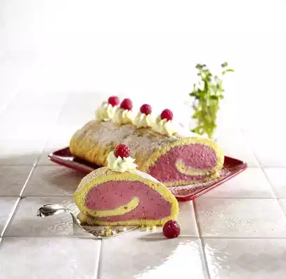 Raspberry Mascarpone Roll Recipe